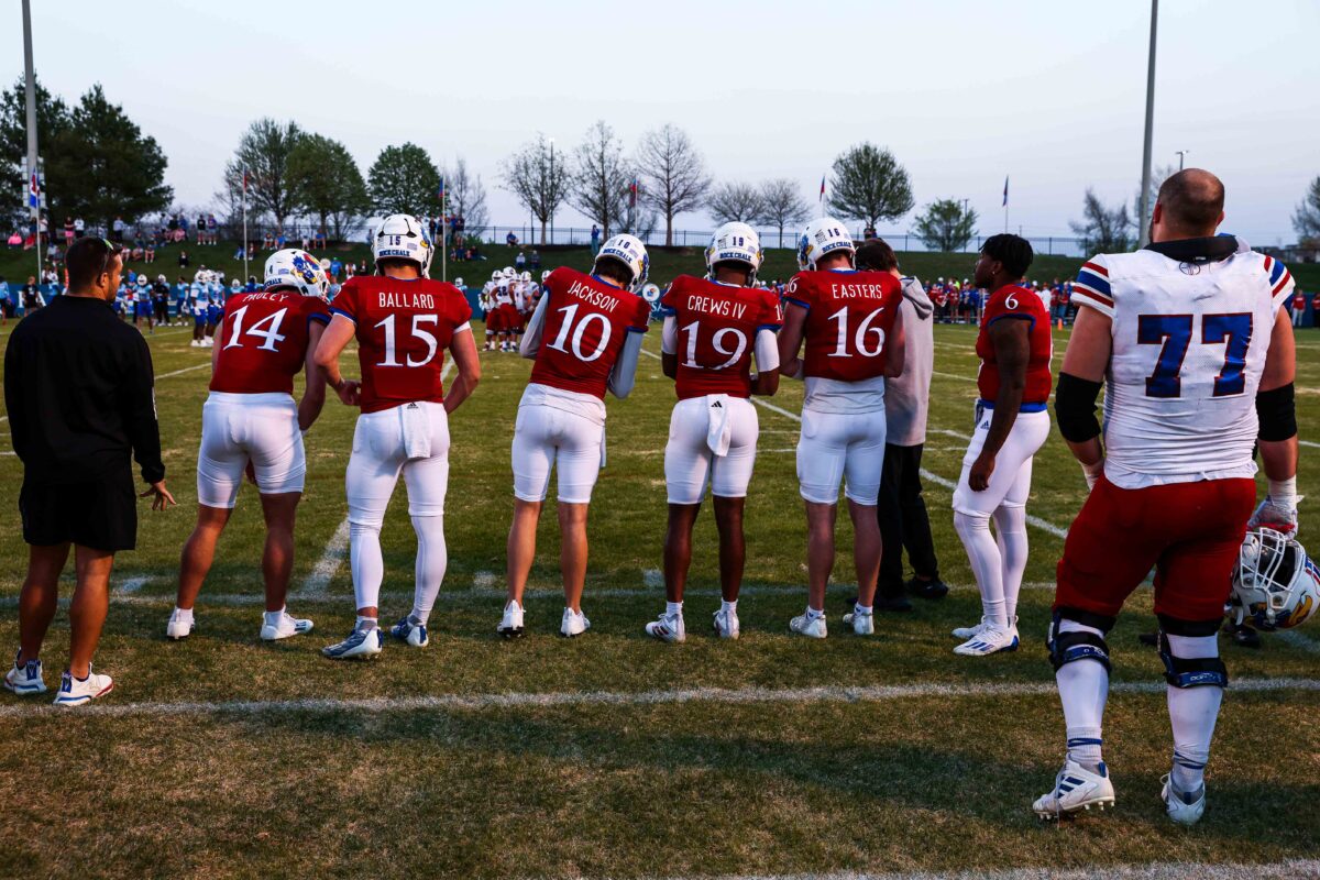 Photo Gallery: KU football hosts Spring Showcase at Rock Chalk Park ...